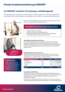 Für Angestellte: Private Krankenvollversicherung (PKV) der Continentale